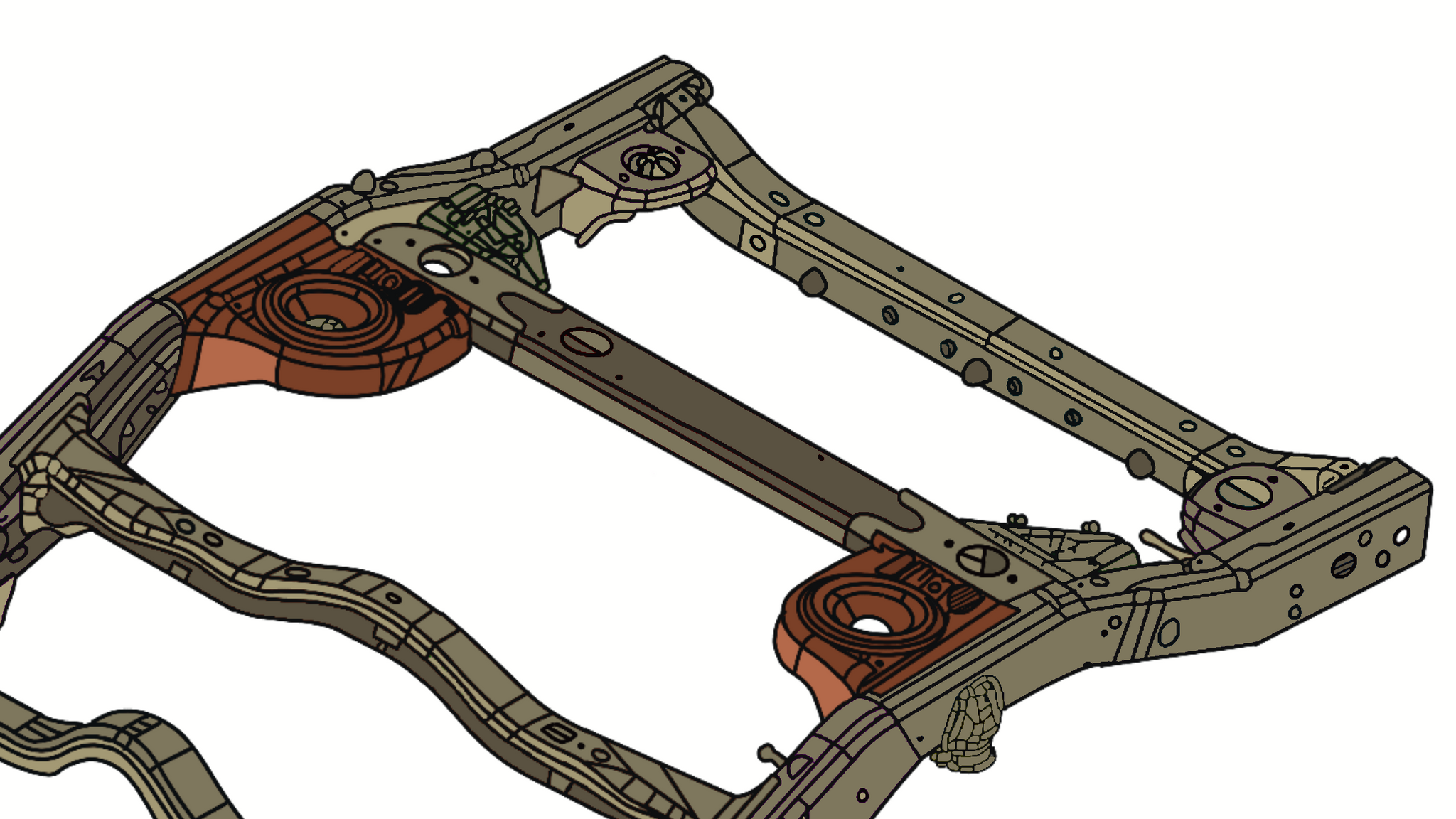 Rust Buster Rear Coil Spring Bucket For 2007-2018 Jeep Wrangler JK & J