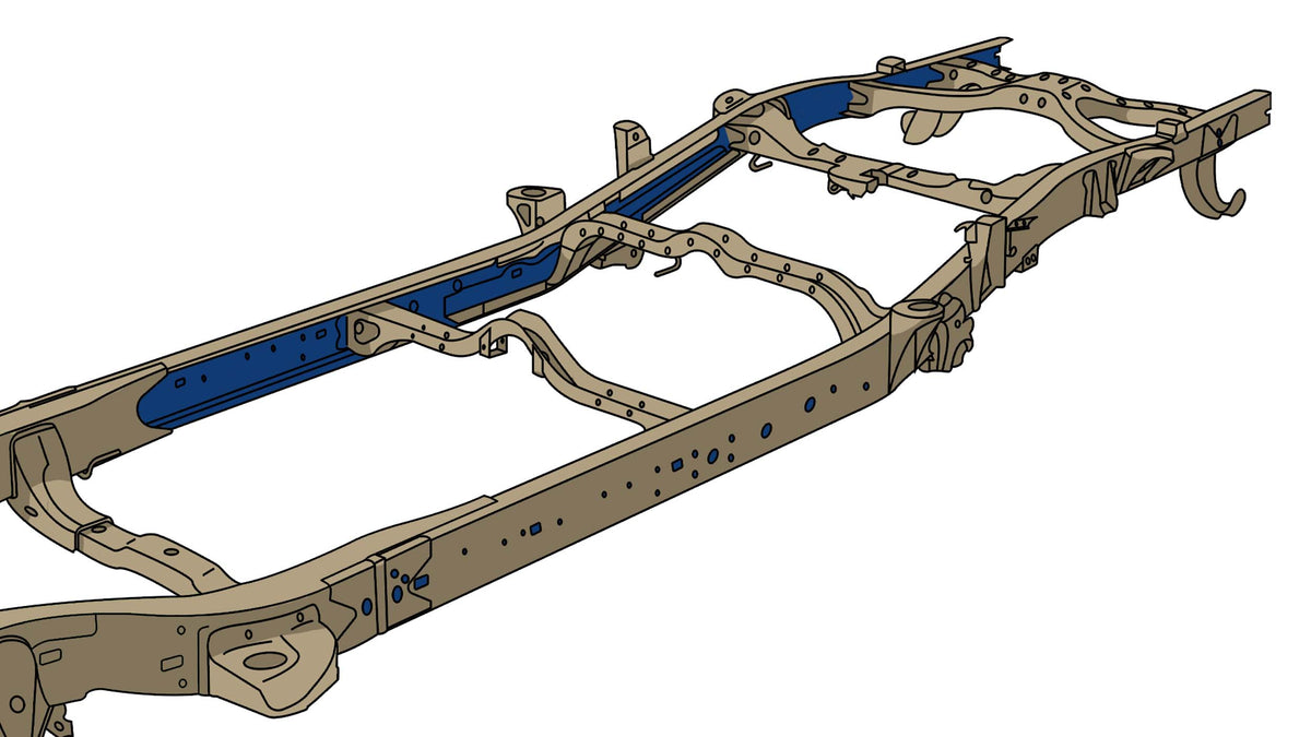 Rust Buster Frame Boxing Plates for 2005-2015 Toyota Tacoma RB7118