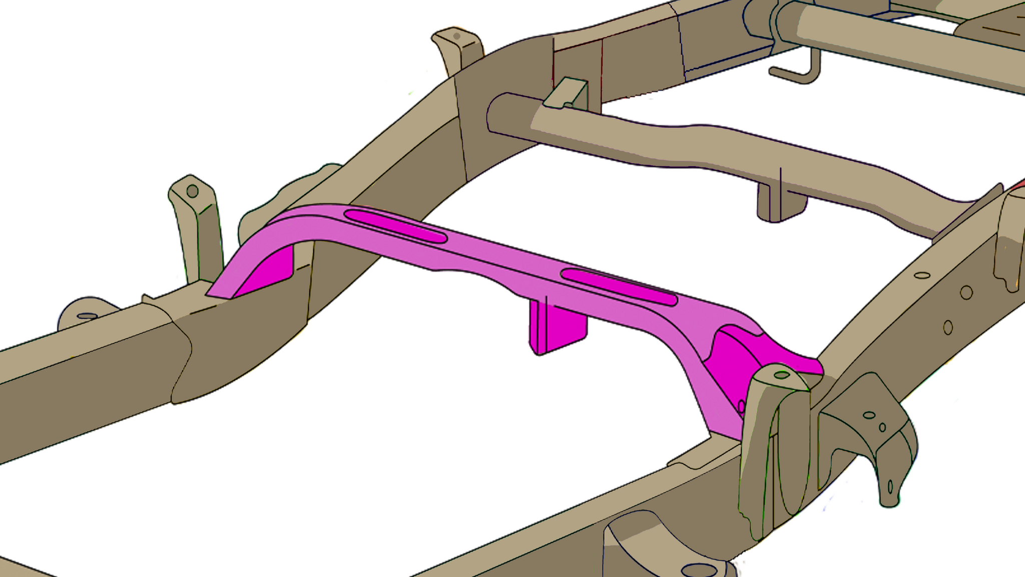 Rust Buster RB7339 Fuel Tank Crossmember for 2007-2013 Silverado ...