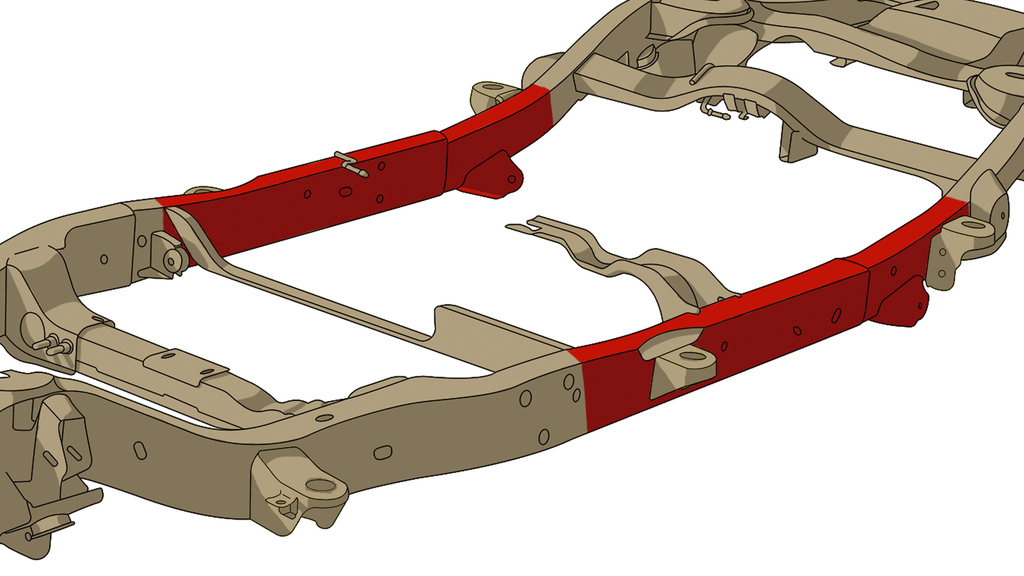 Rust Buster Center Frame Repair Kit for Avalanche/Suburban/Yukon RB740