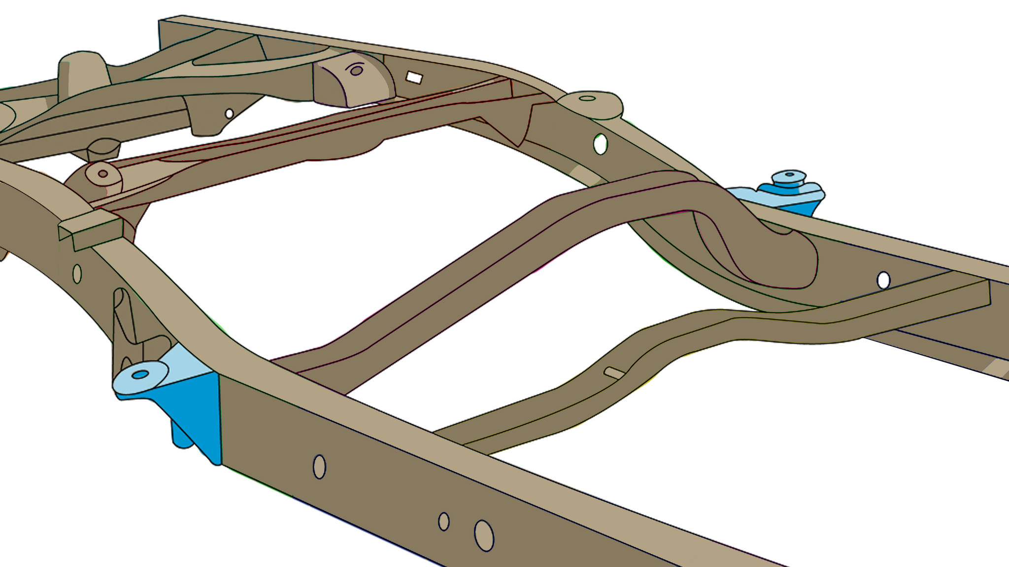 Rust Buster Rear Body Frame Mount For 2000-2006 Toyota Tundra RB8628