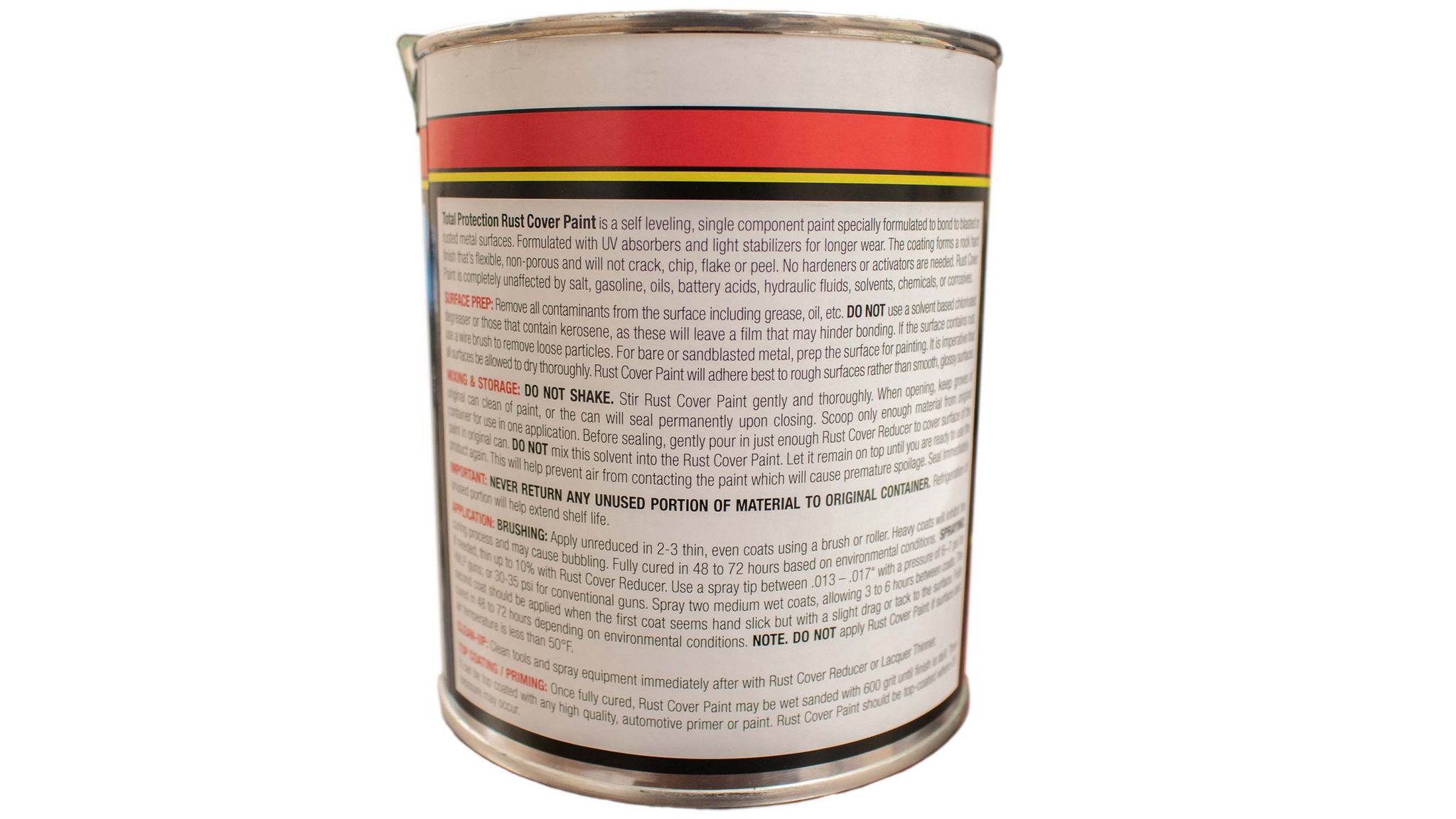 Total Protection Rust Cover Paint 1 US Quart - Satin Black RB9909 ...